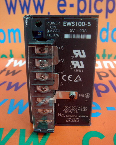 NEMIC-LAMBDA EWS100-5 POWER SUPPLY - 裕益科技自動化設備可程式編碼器PLC分散式控制系統DCS